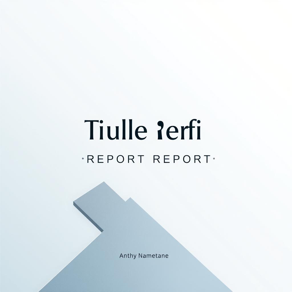 Sleek & Professional Cover Page Design