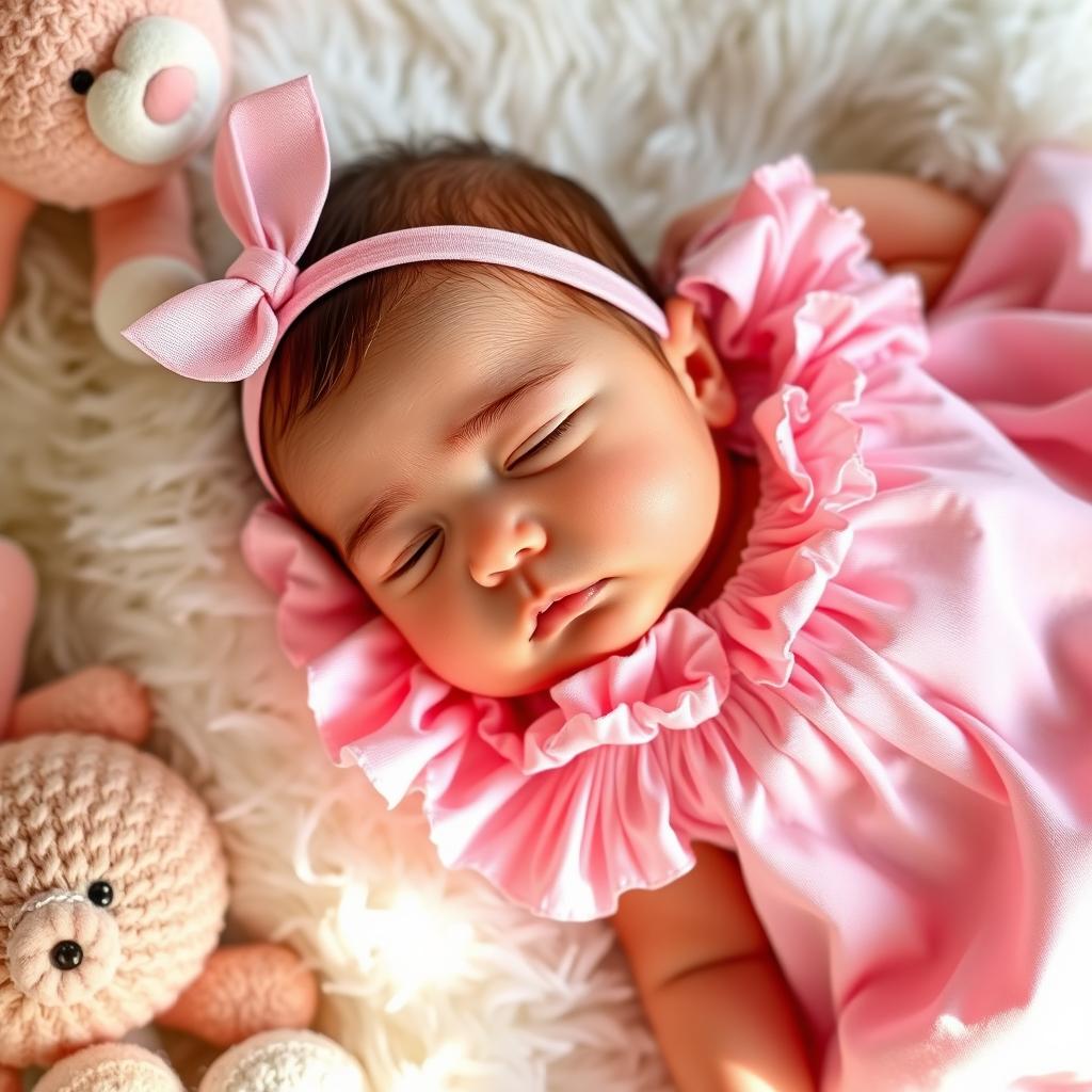 Sweet Beginnings: Adorable Newborn in Pink