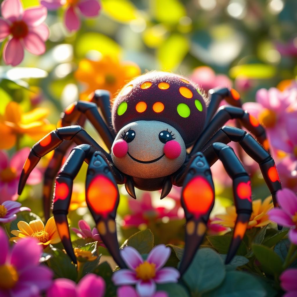 Meet the Whimsical Glowing Spider!