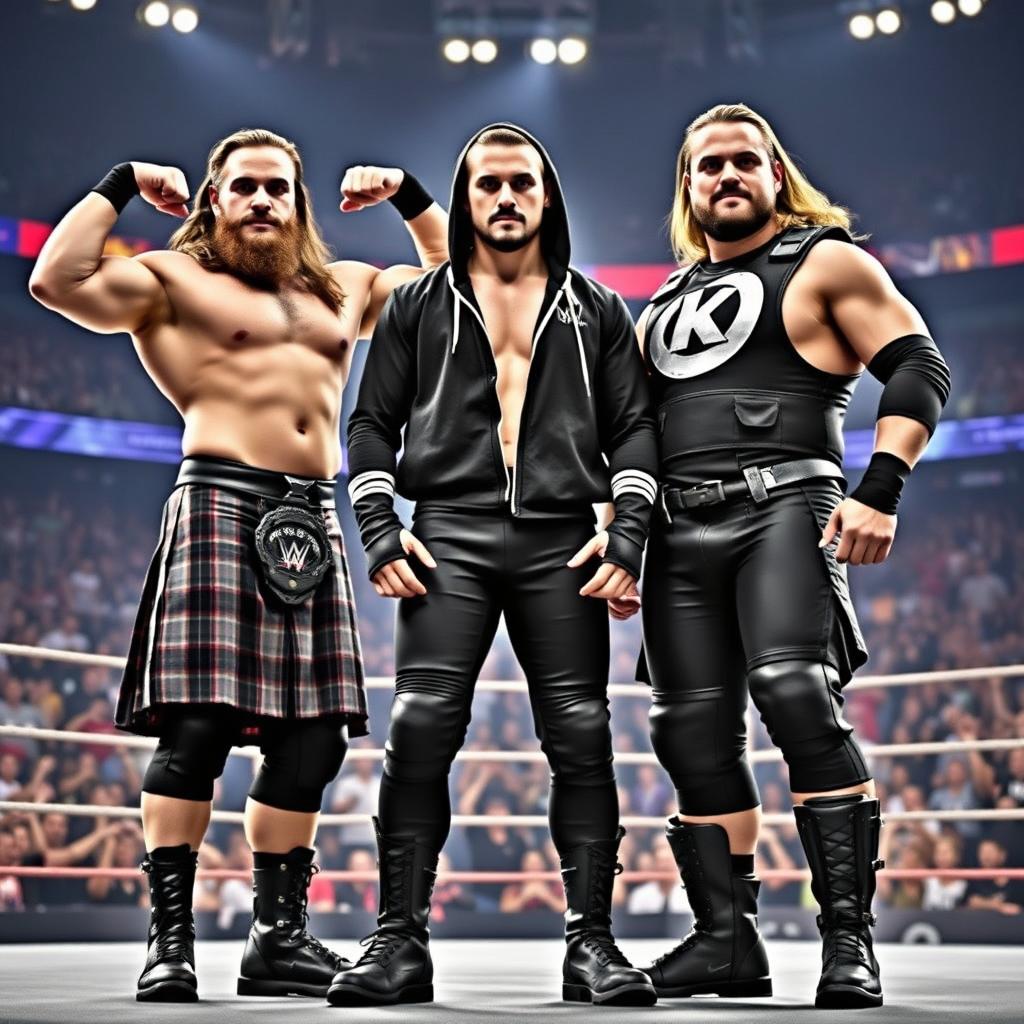 Dynamic Wrestling Faction: Drew McIntyre, Seth Rollins & Kevin Owens in ...