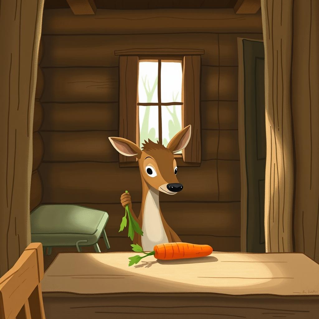 Curious Cabin Encounter: A Deer’s Delight