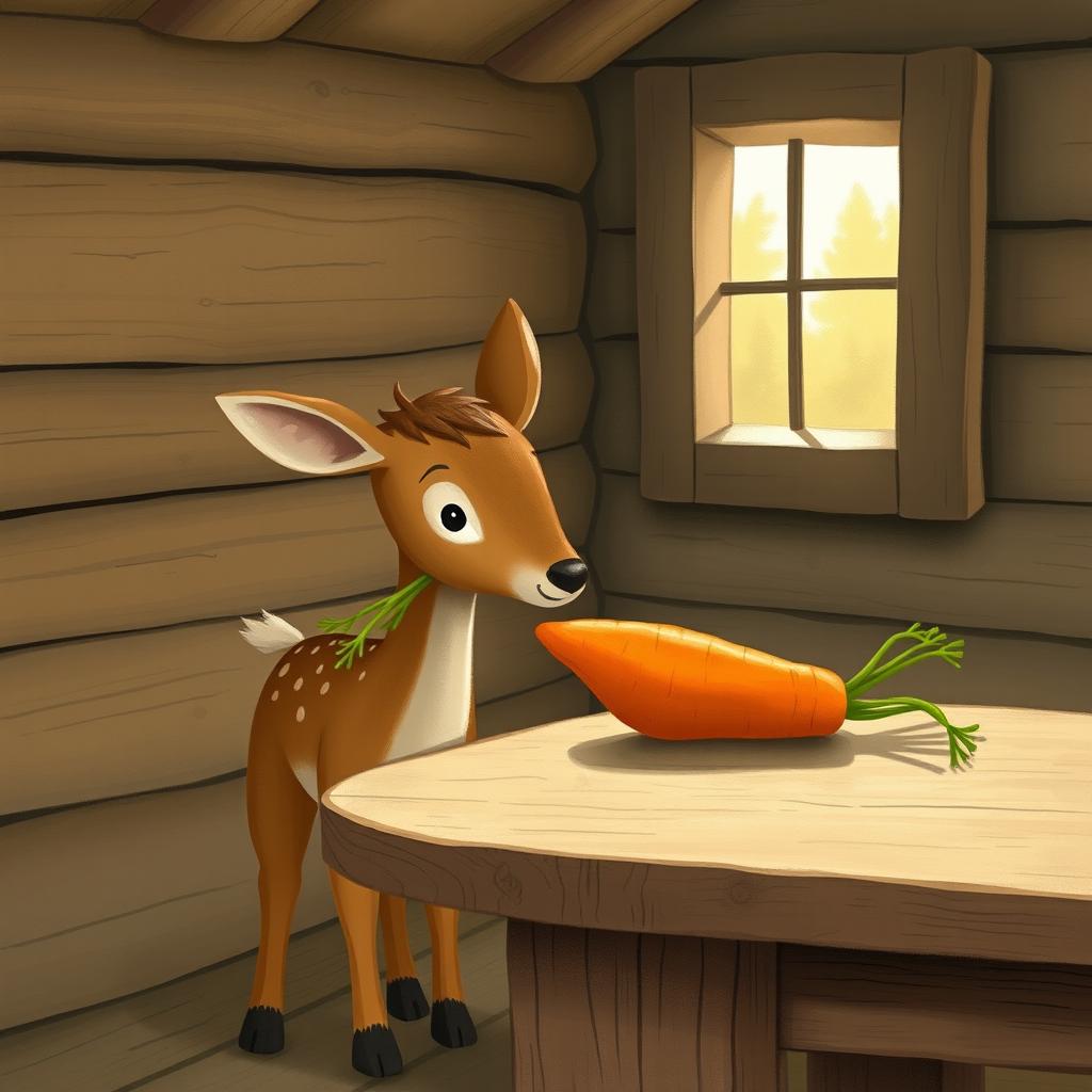 Curious Cabin Encounter: A Deer’s Delight