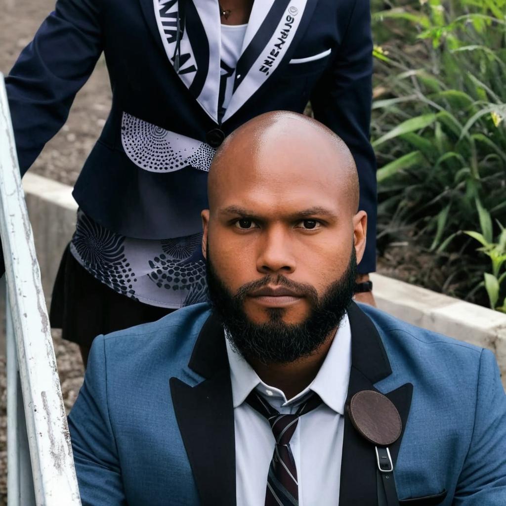 Professional Corporate ID Photo | Confident Individual in Tailored Suit