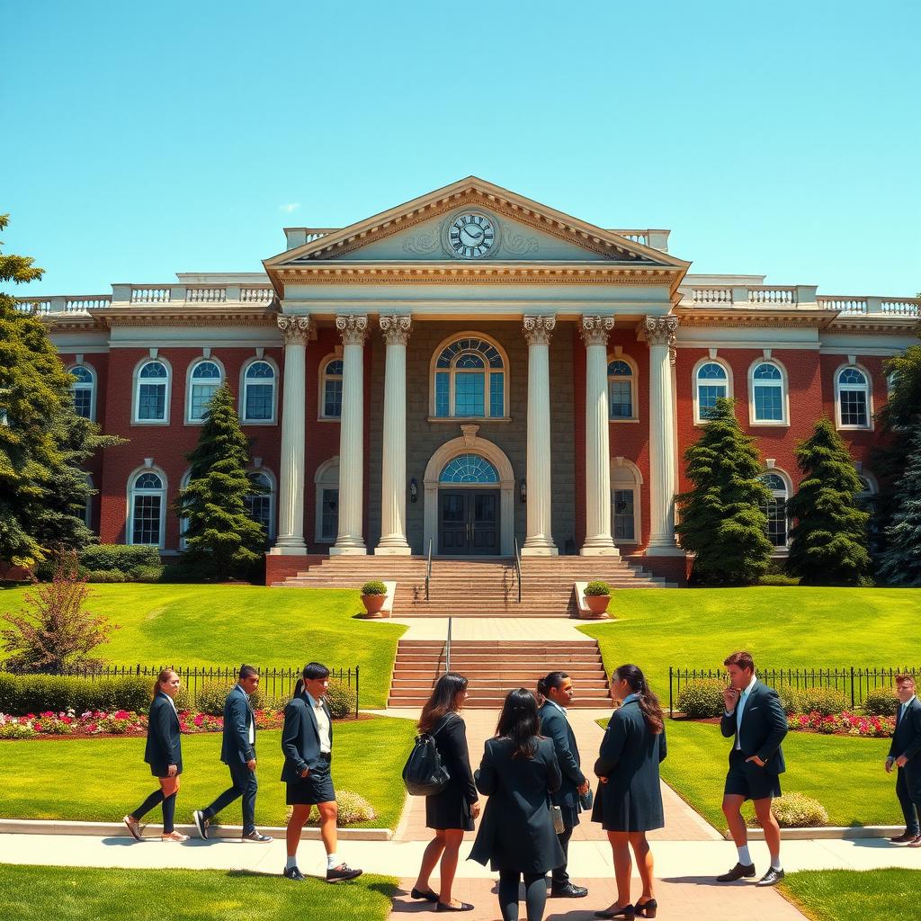 Elegance in Education: A Grand Neo-Classical School