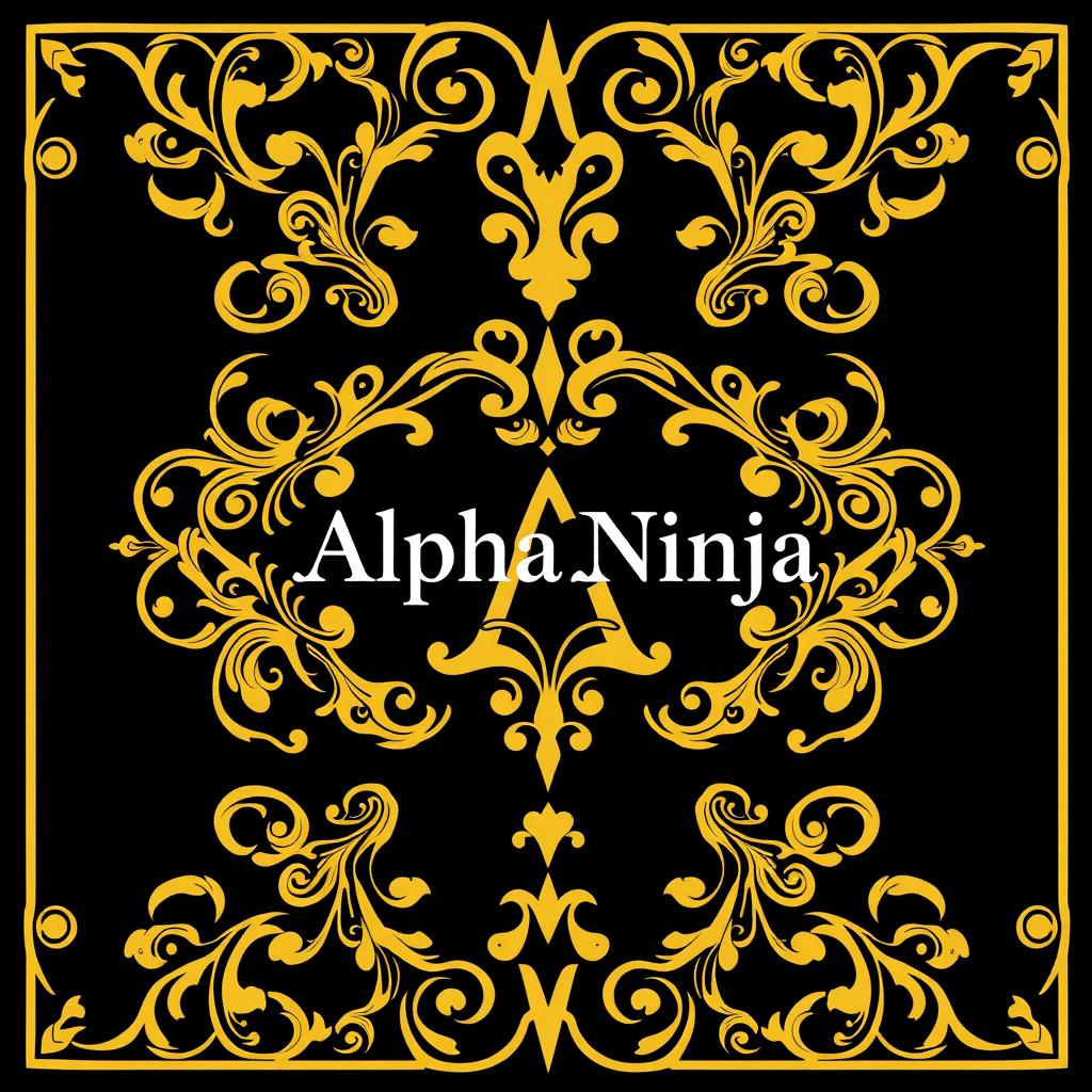 Bold Black and Gold Flag Design