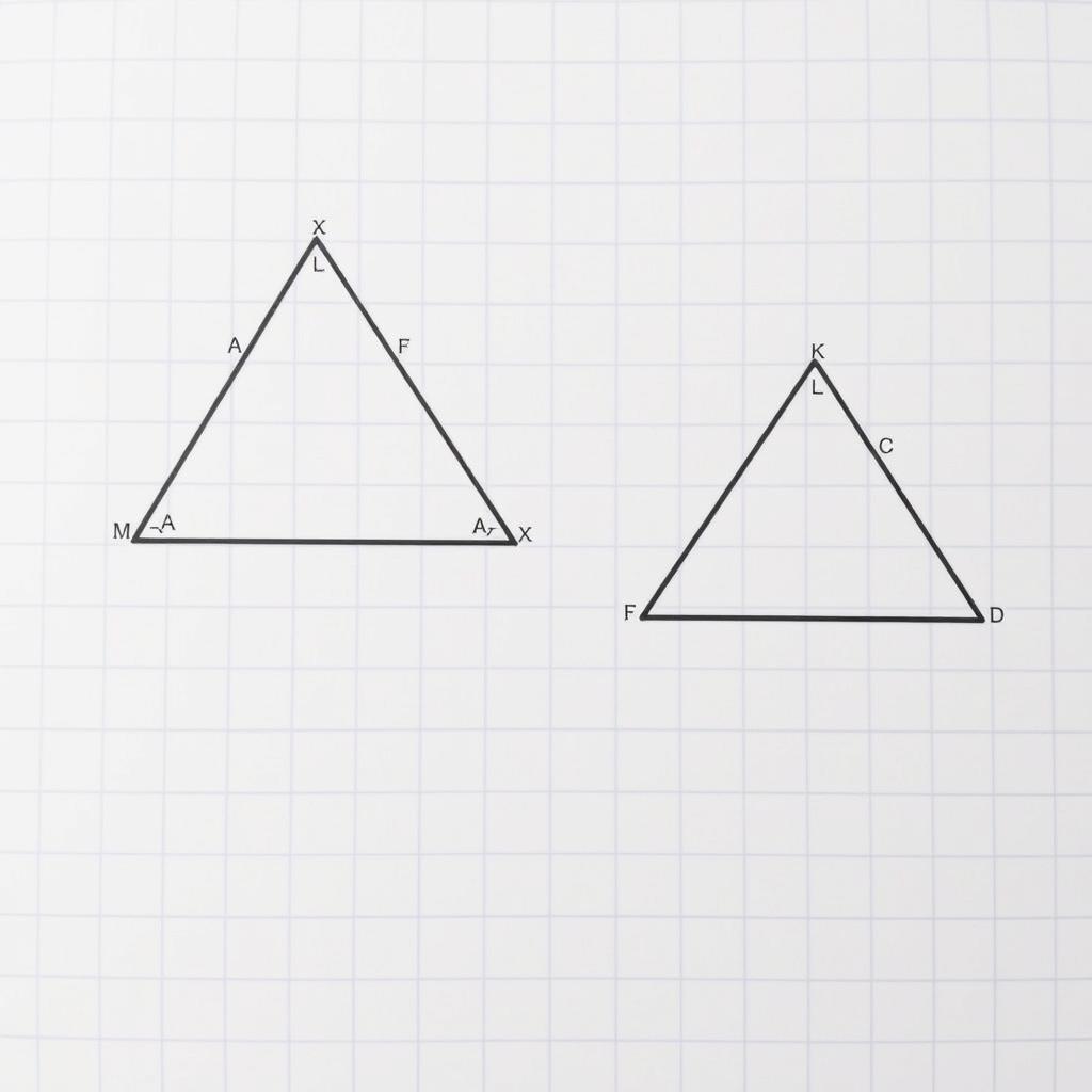Learn Geometry: Labeled Triangle Diagrams