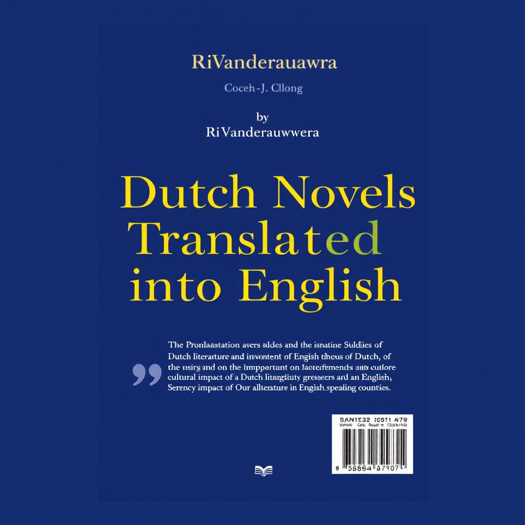 Dive into Dutch Novels Translated into English