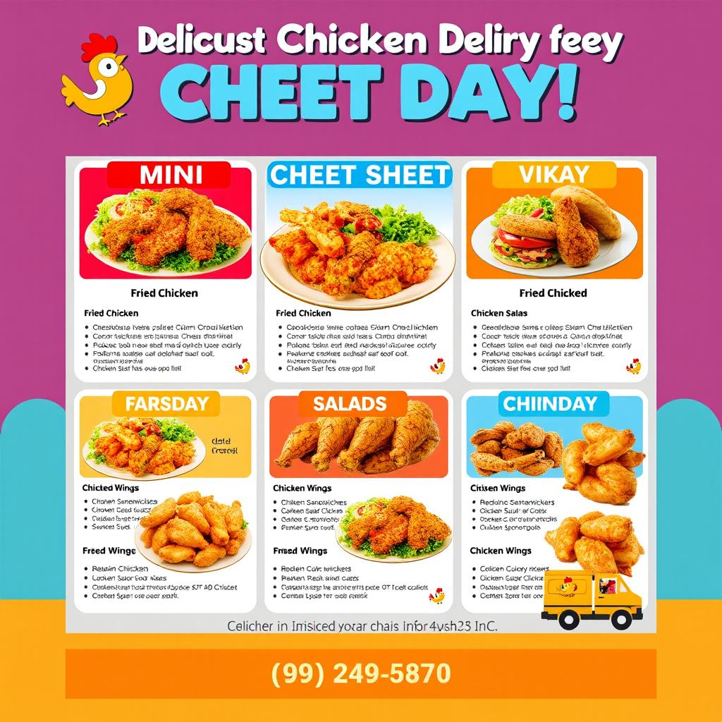 Get Your Chicken Fix: Weekly Delivery Menu!