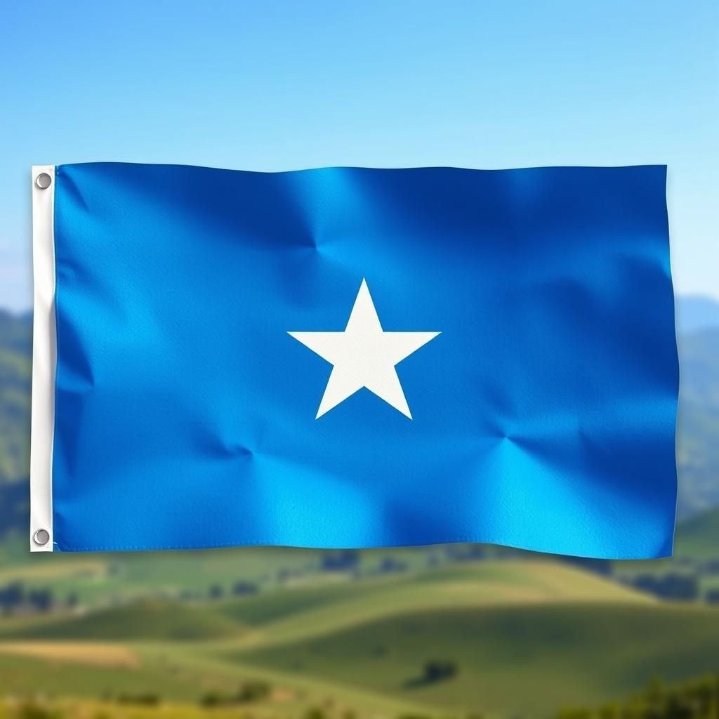 Somalia Flag: Vibrant Colored Paper Art