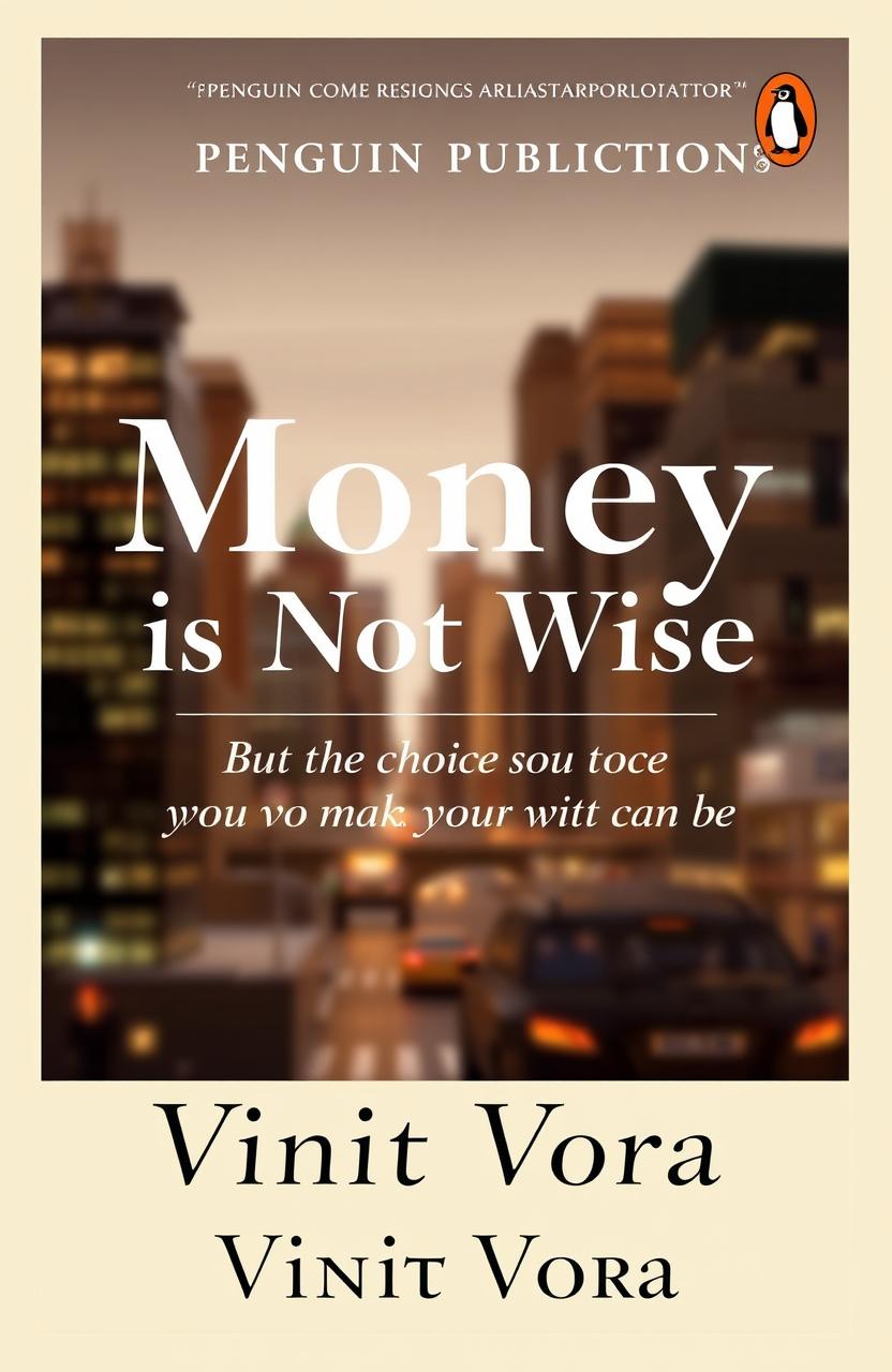 Money is Not Wise: A Classy Book Cover Design