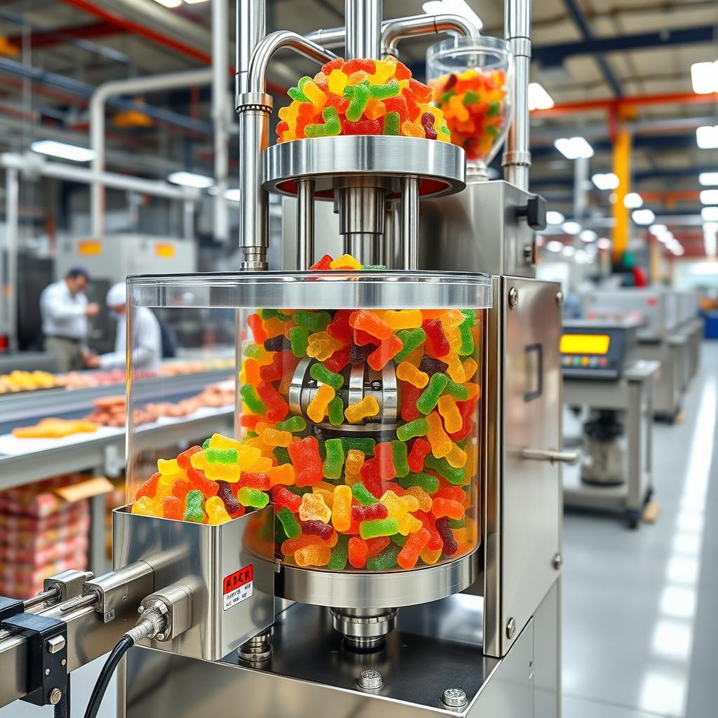 Explore a Vibrant Gummy Candy Molding Machine in Action
