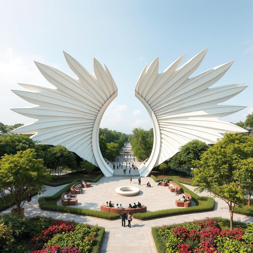 Relax in Style: Unique Winged Architectural Space