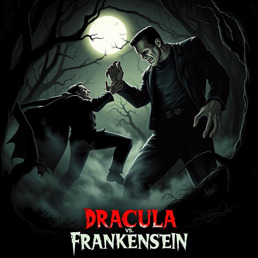 Epic Showdown: Dracula vs. Frankenstein