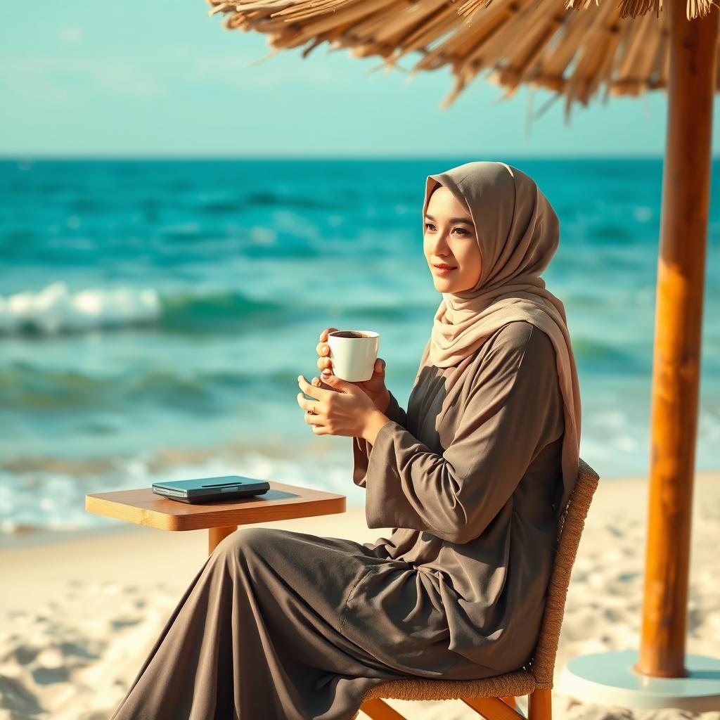 Grace in Modesty: A Beachside Reflection