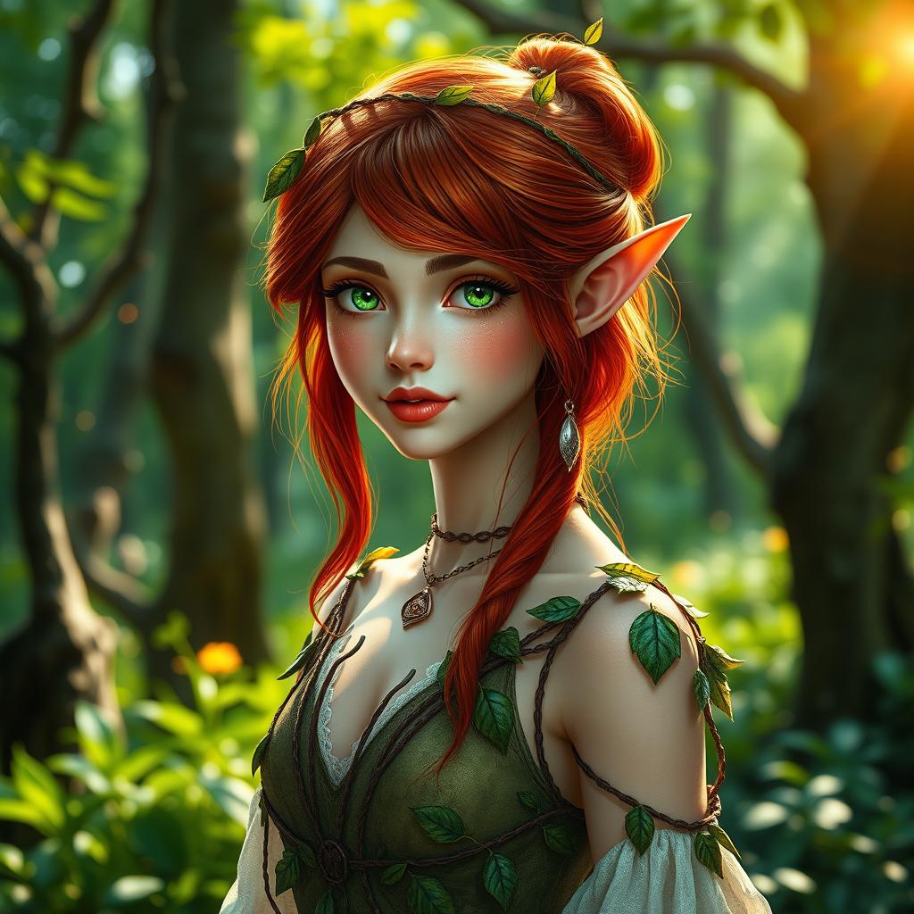 Enchanting Wood Elf | Nature's Elegance