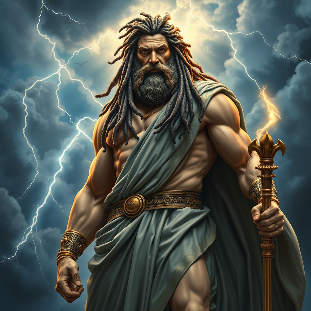 Majestic Jupiter: Roman God of Thunder in Stunning AI Art