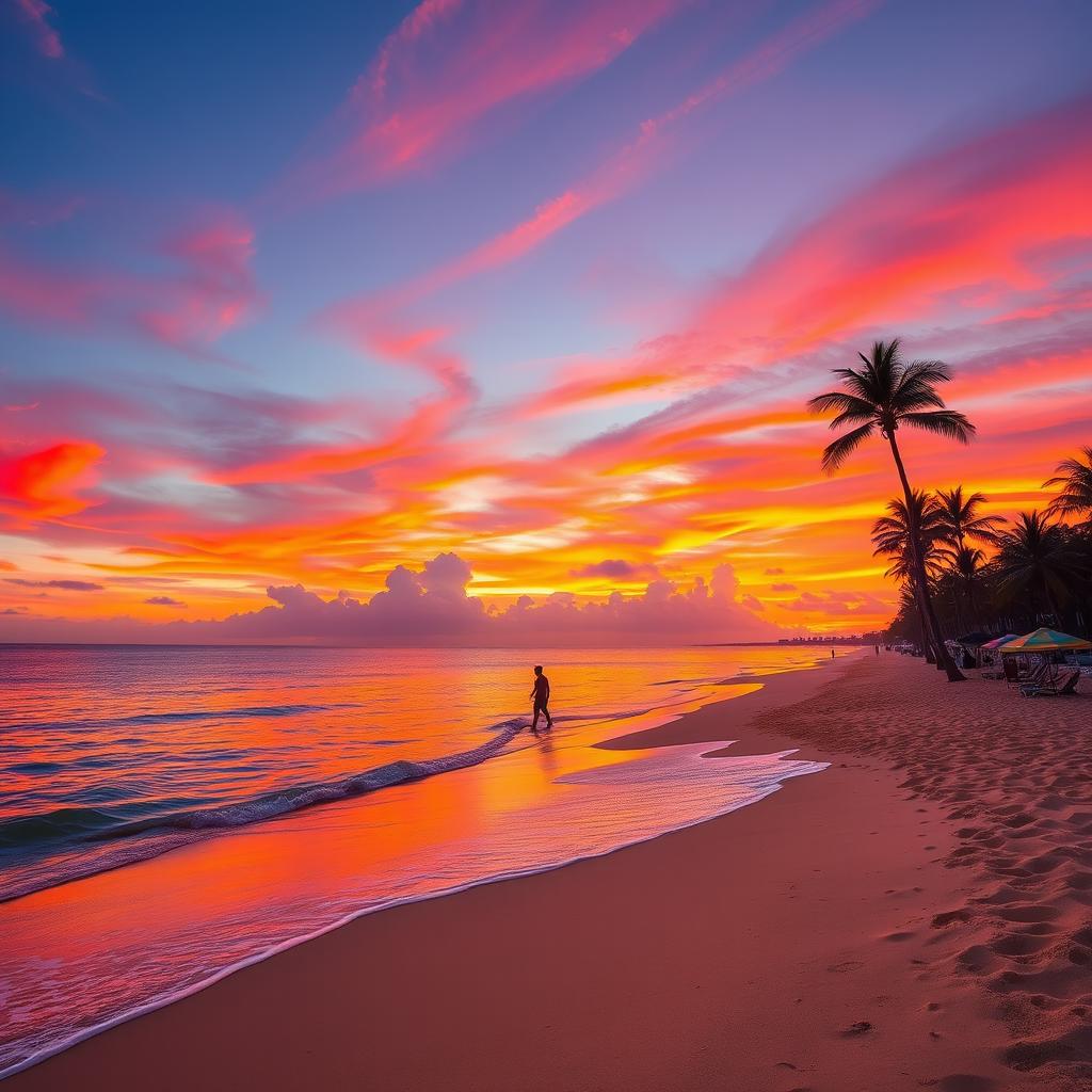 Breathtaking Tropical Beach Sunset