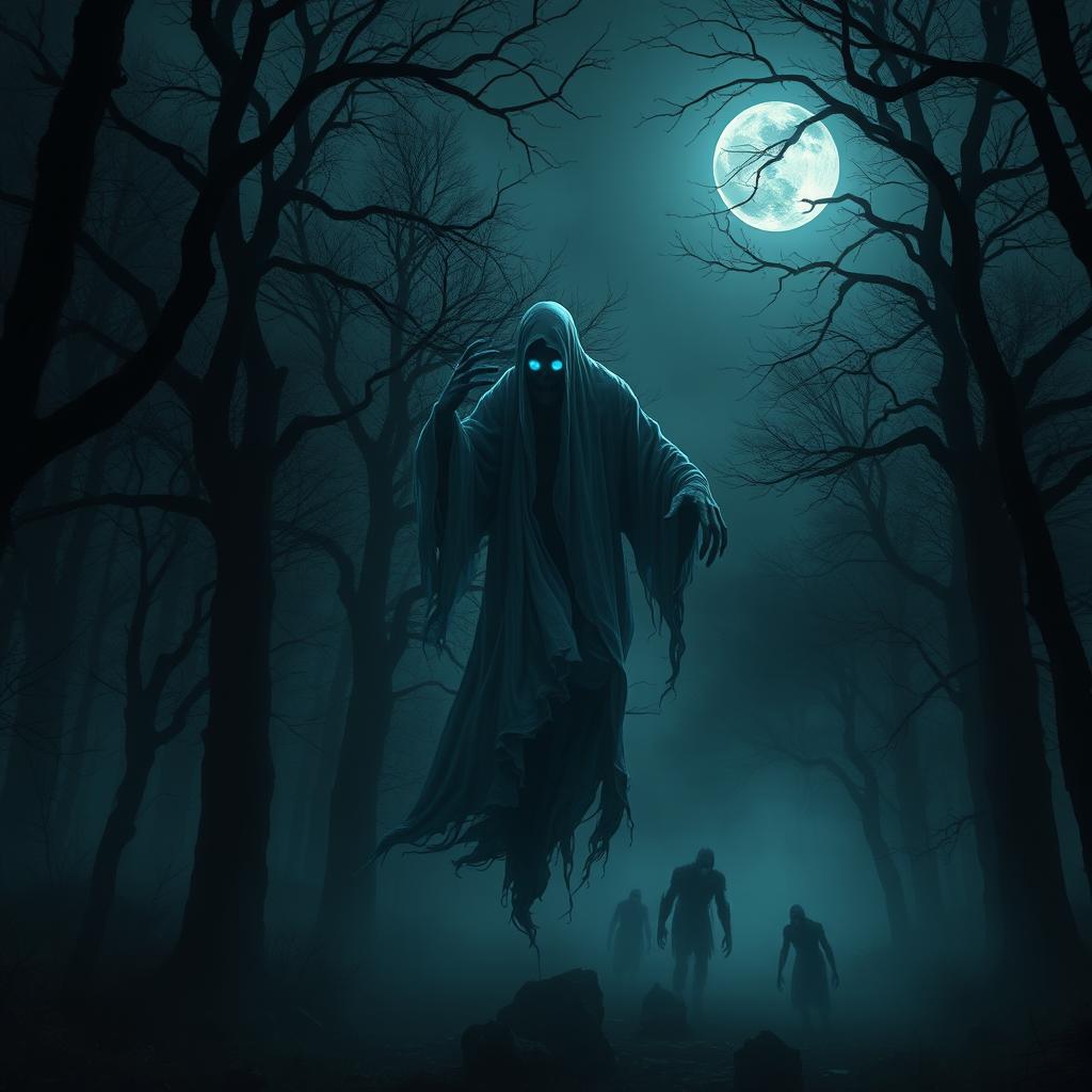 Step into the Shadows: Eerie Forest Night