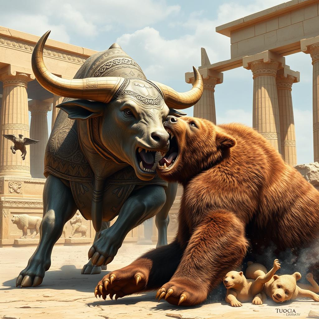 Epic Battle: Persian Bull vs. Bear