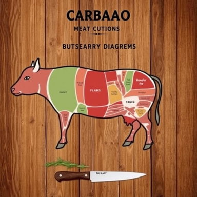 Visual Guide to Carabao Meat Cuts: An Artisan Butchery Diagram