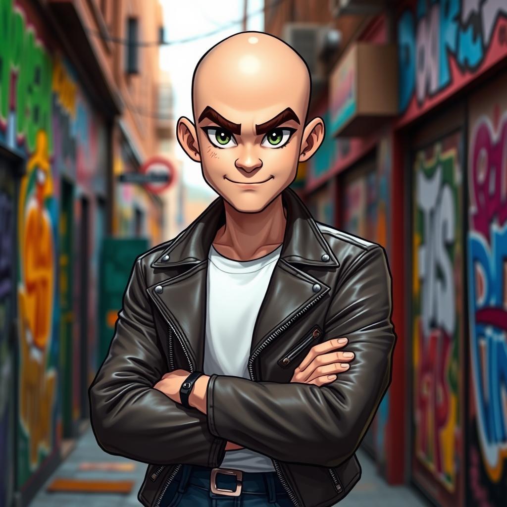Bold and Charming: The Confident Bald Character