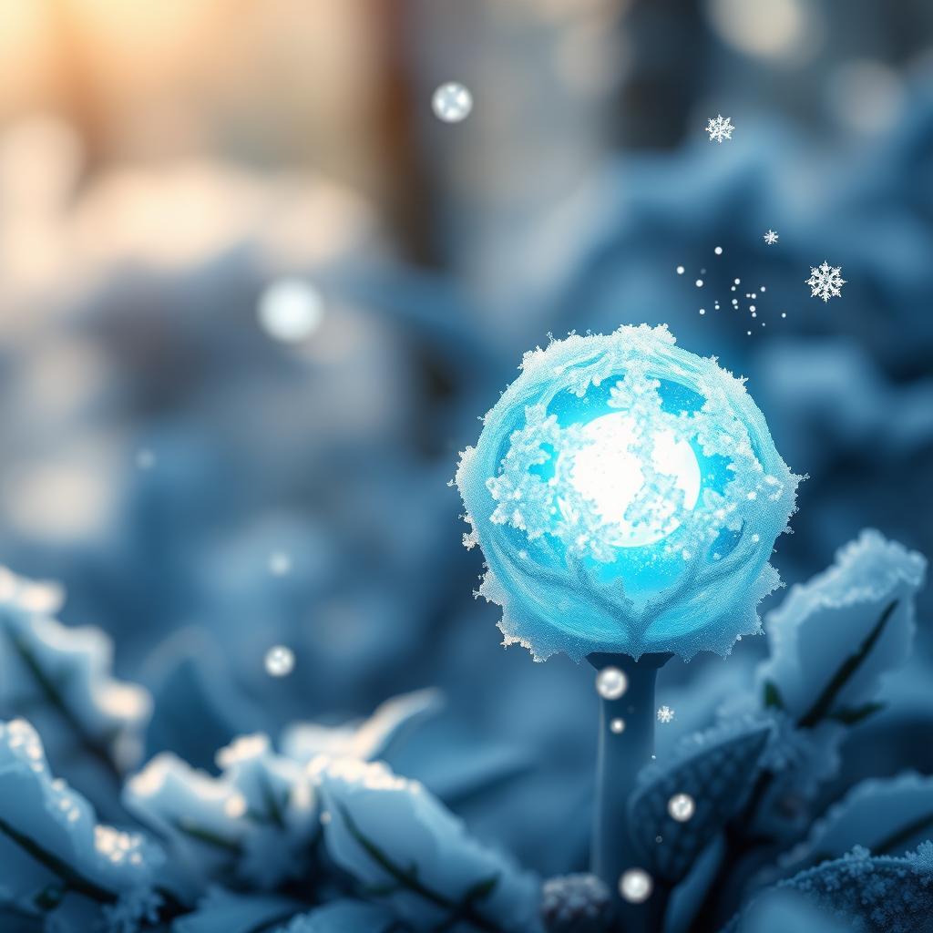 Enchanting Frost Berry in a Frosty Forest