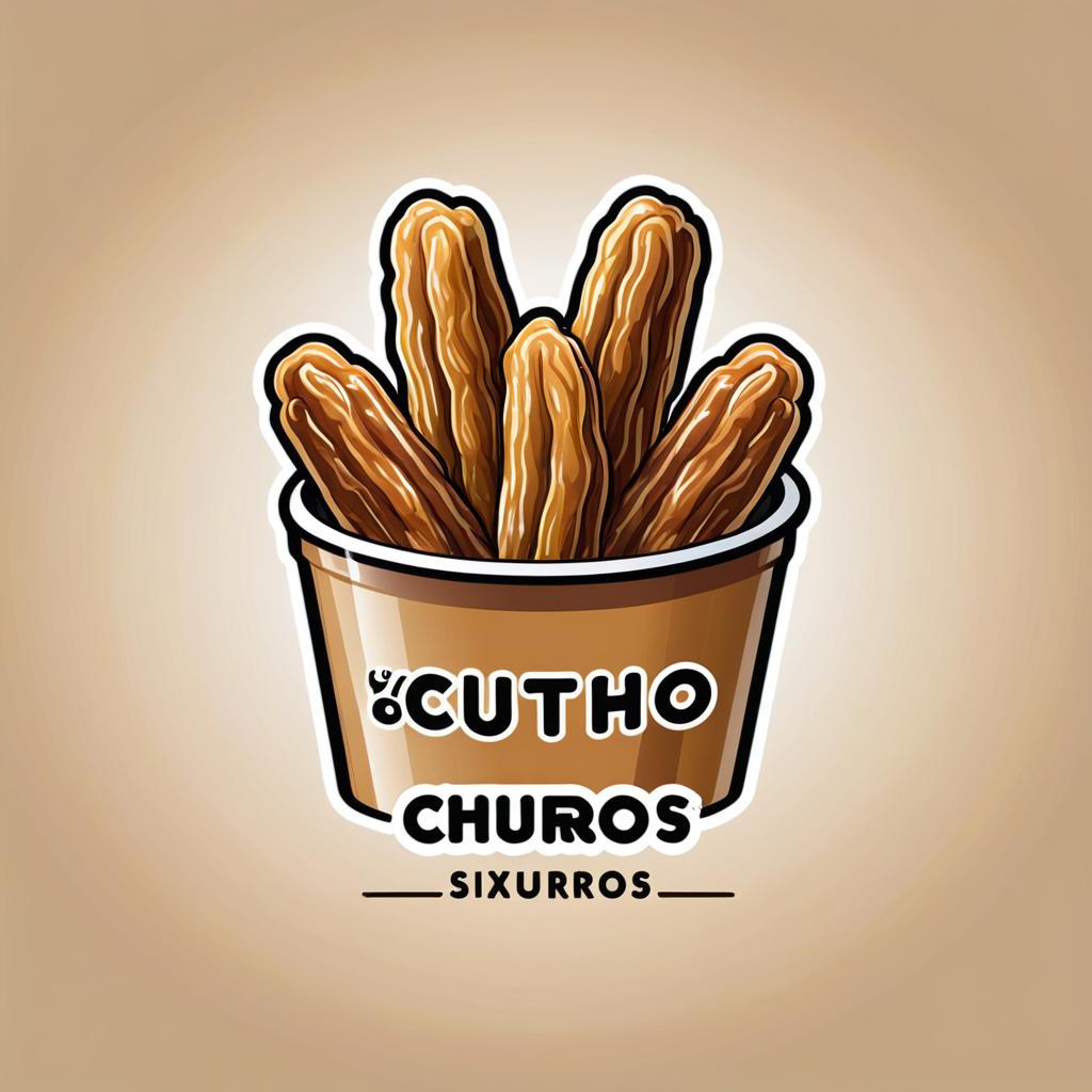 Vibrant Logo Design for Churros Sixto: Fun & Playful Branding