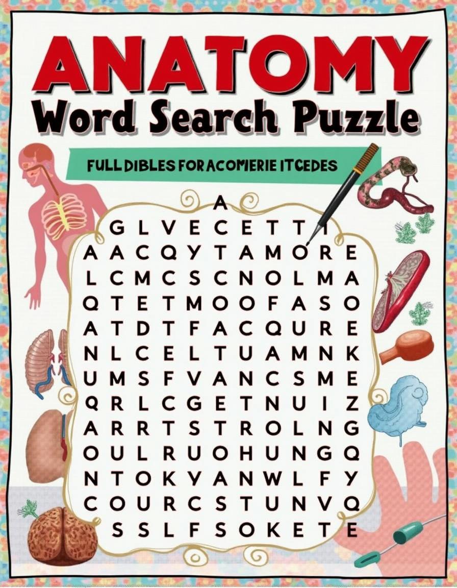 Unlock the Secrets of Anatomy | Word Search Puzzle