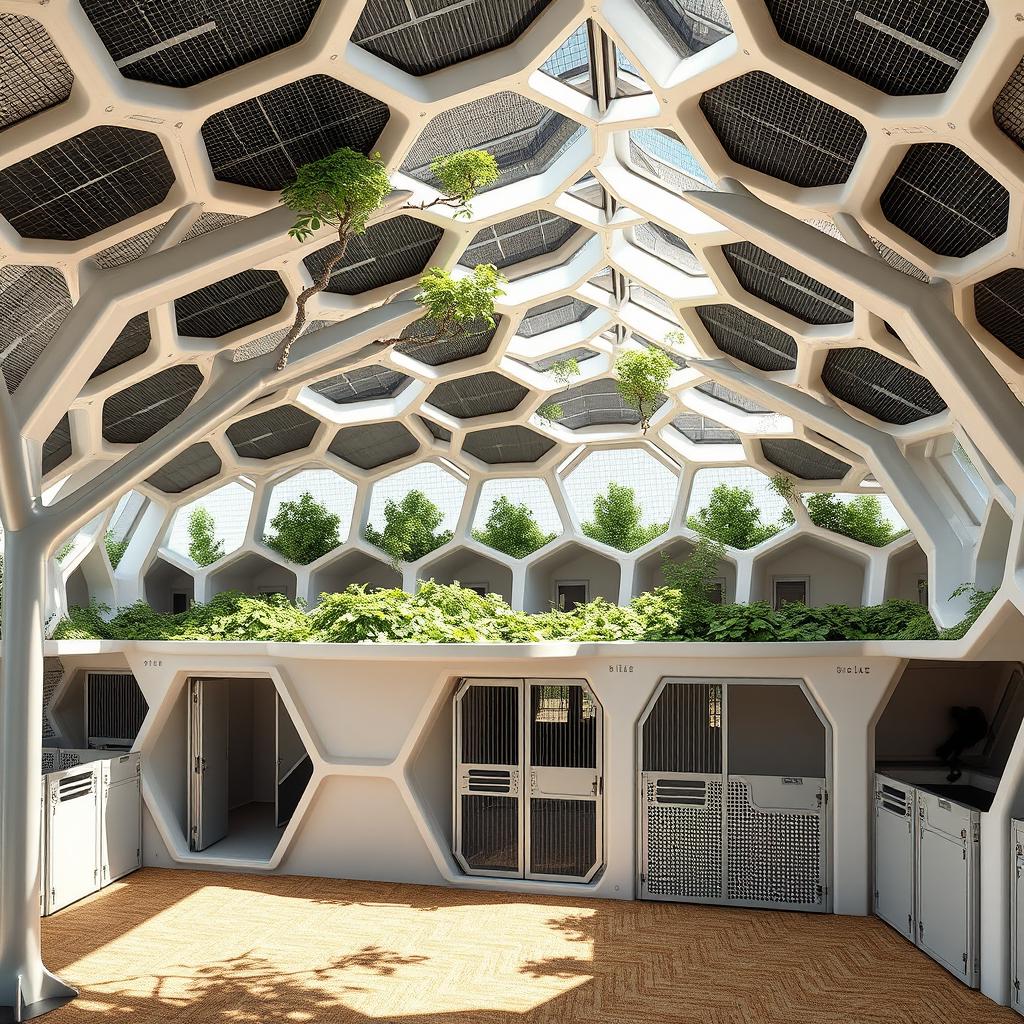Futuristic Honeycomb Stable Design