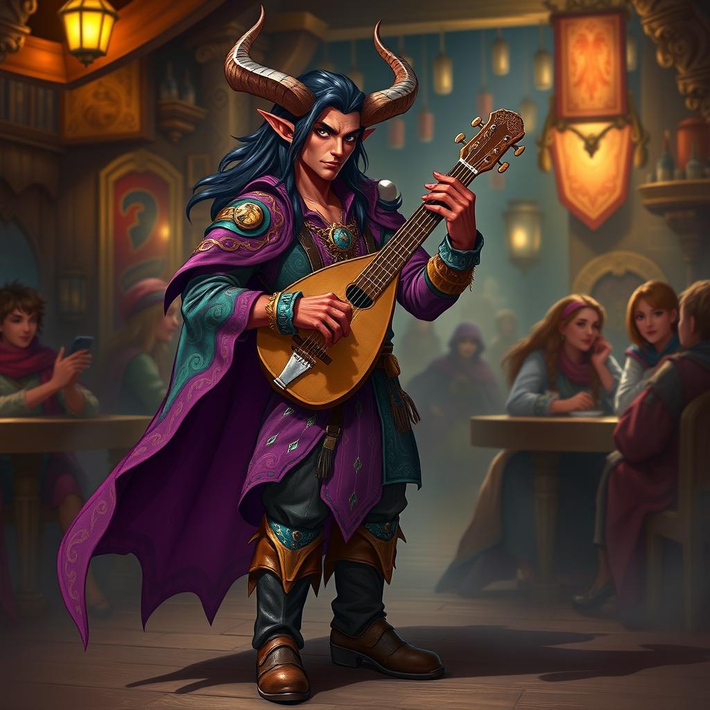 Meet the Charismatic Tiefling Bard