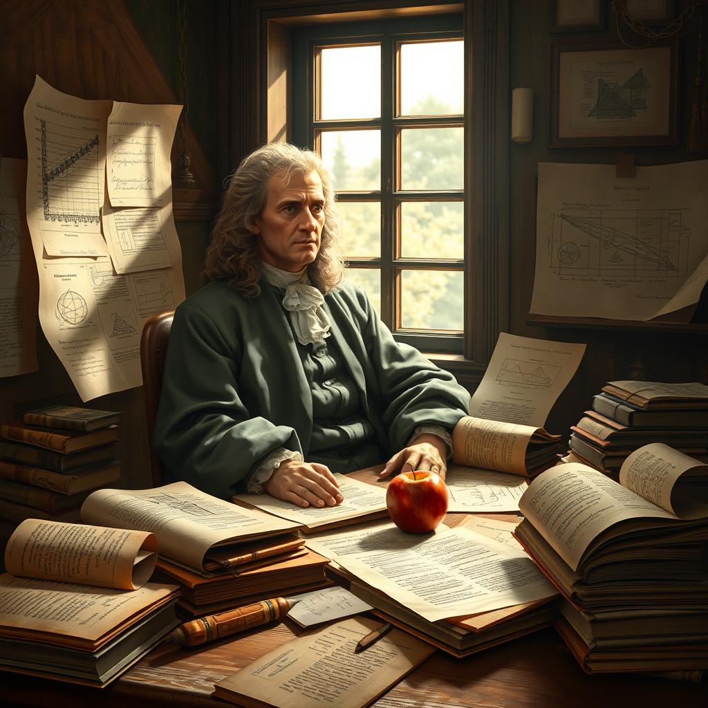 Explore the Genius of Isaac Newton in a 17th Century Artistry