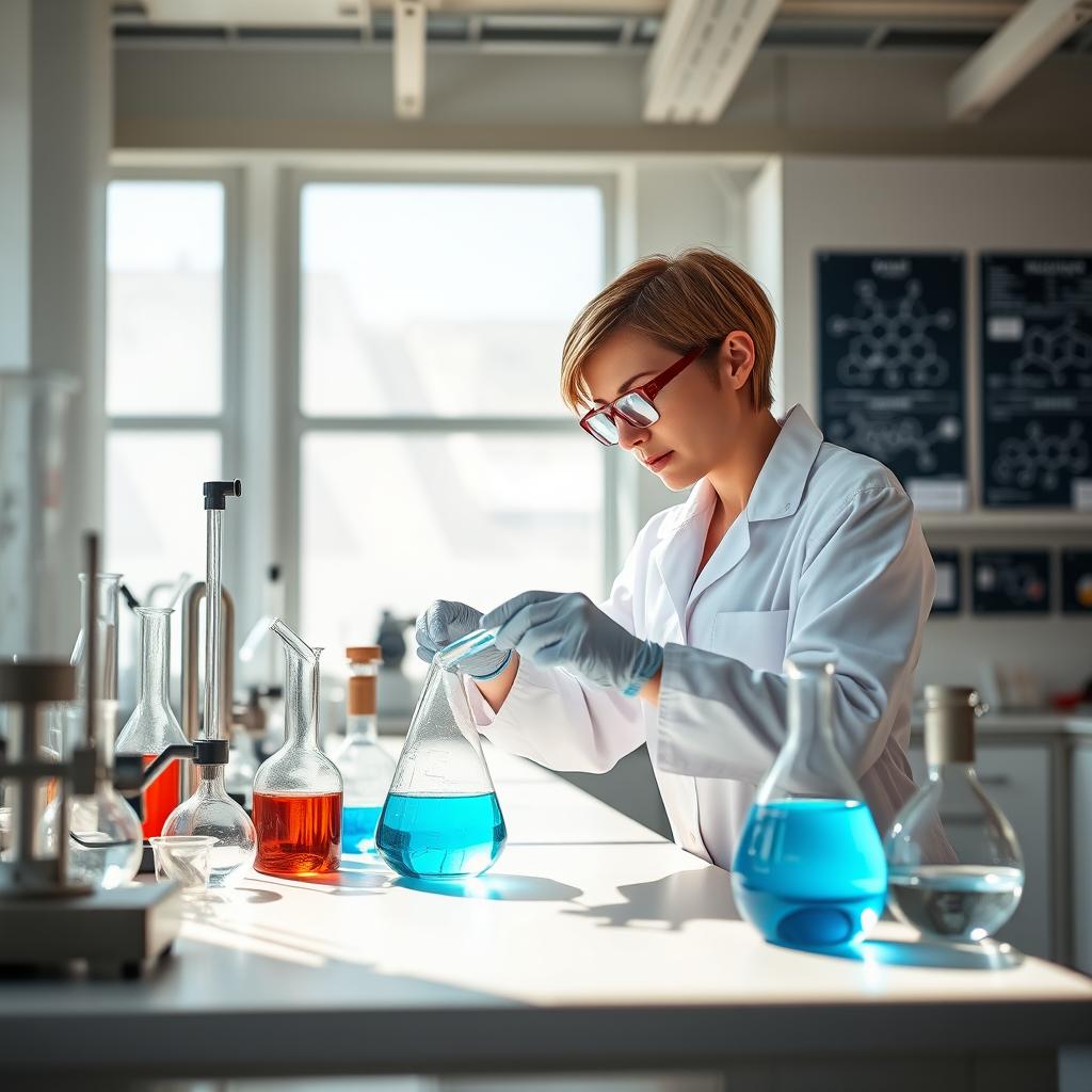 Empowered Chemistry: Innovative Female Scientist in Action