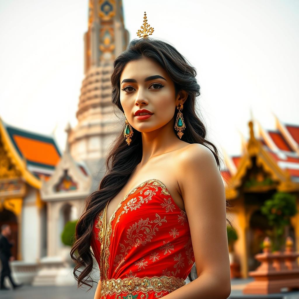 Parthian Elegance at Wat Arun: A Stunning Irani Beauty