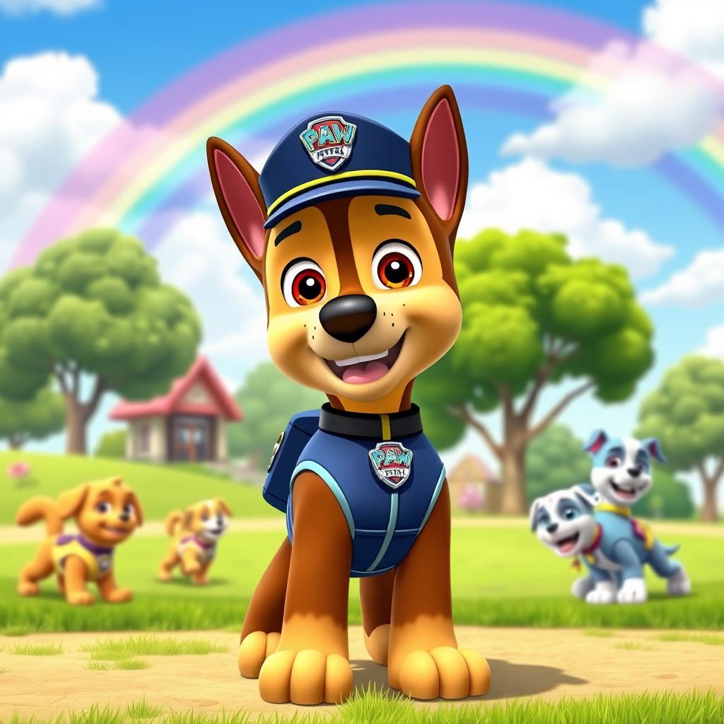 Chase from Paw Patrol: Brave and Colorful