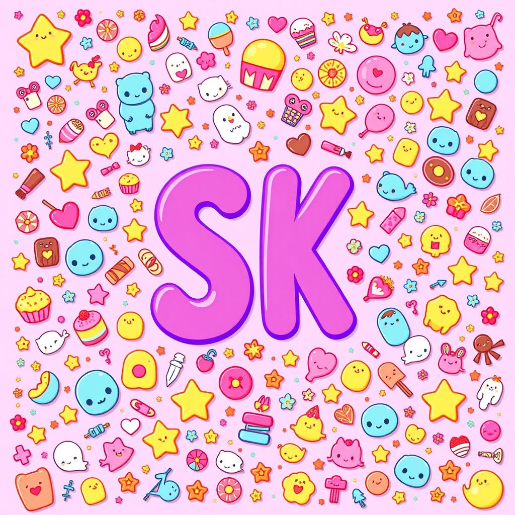 Playful Vibrance: The 'SK' Design