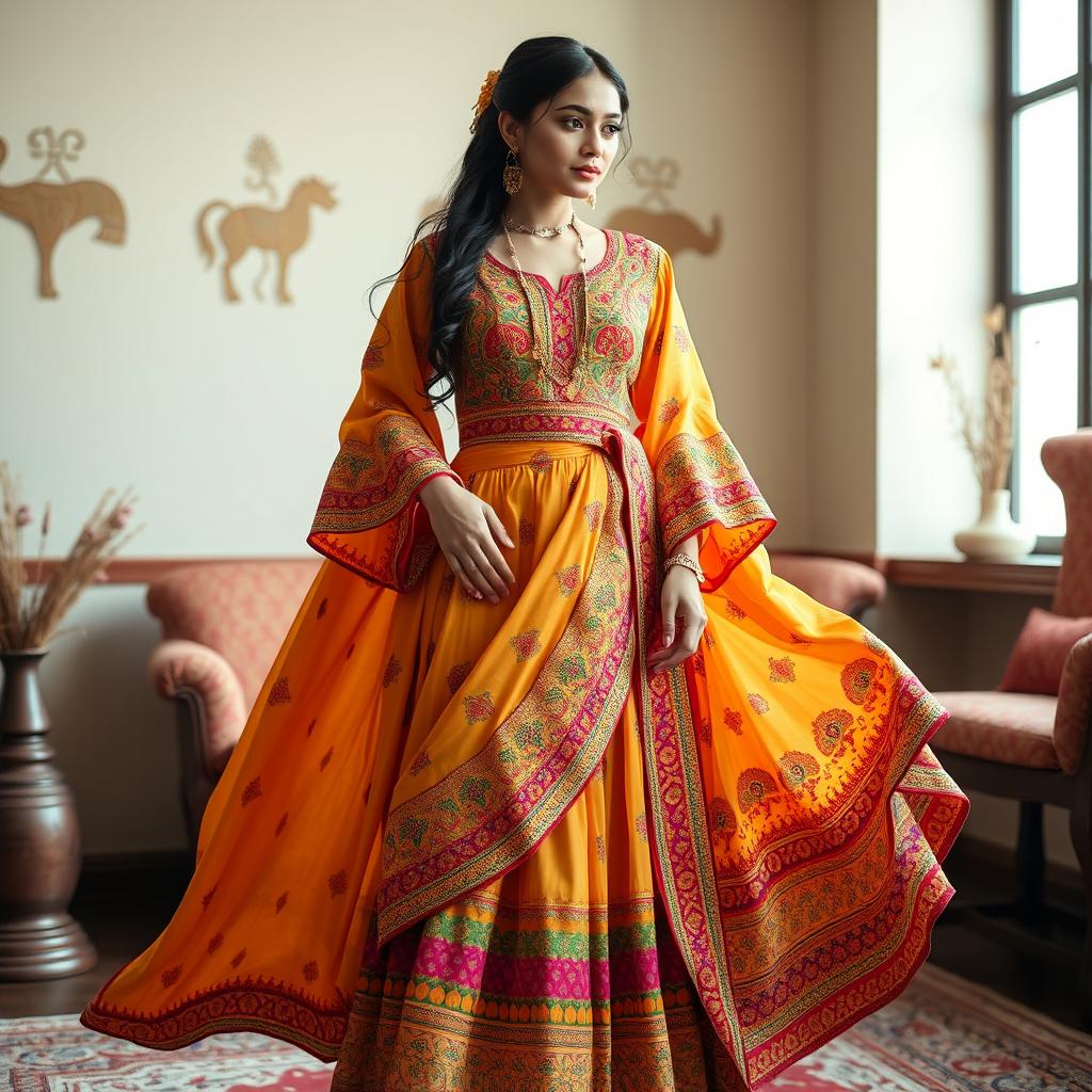 Vibrant Traditional Kalantakaa Outfit