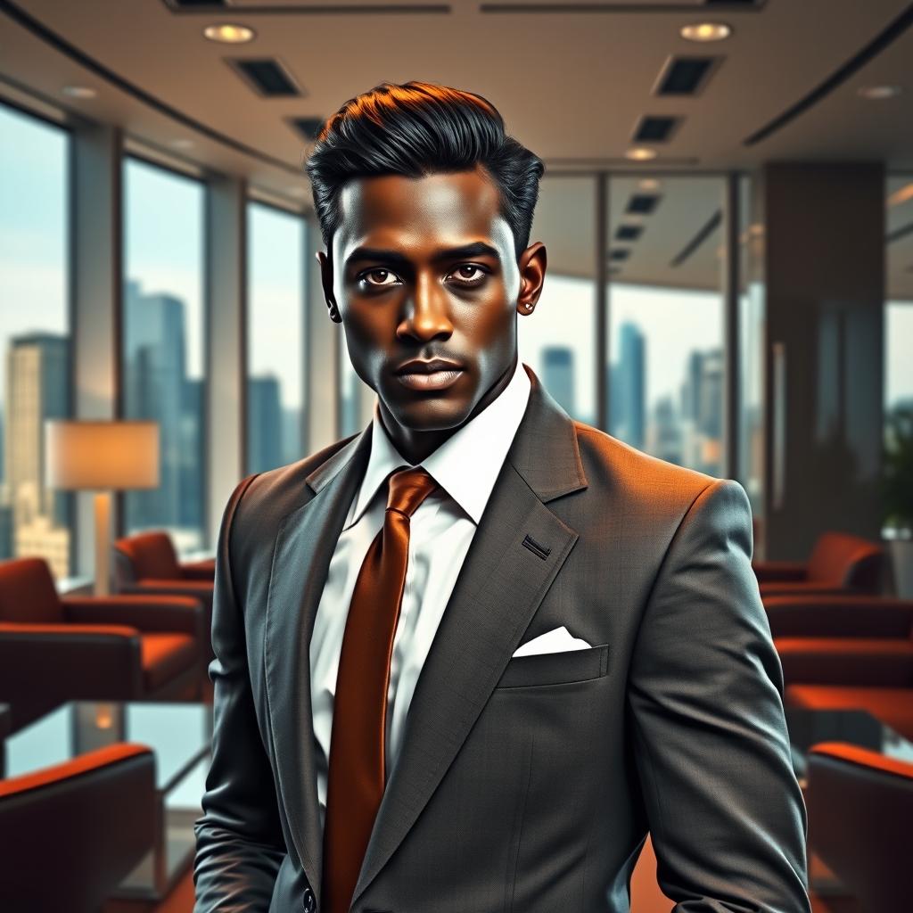 Sophisticated Edge: A Modern Patrick Bateman Inspired Portrait