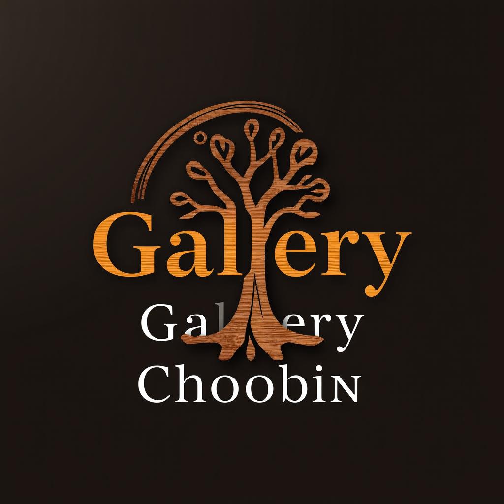 Gallery Choobin Logo Design | Craftsmanship Meets Nature