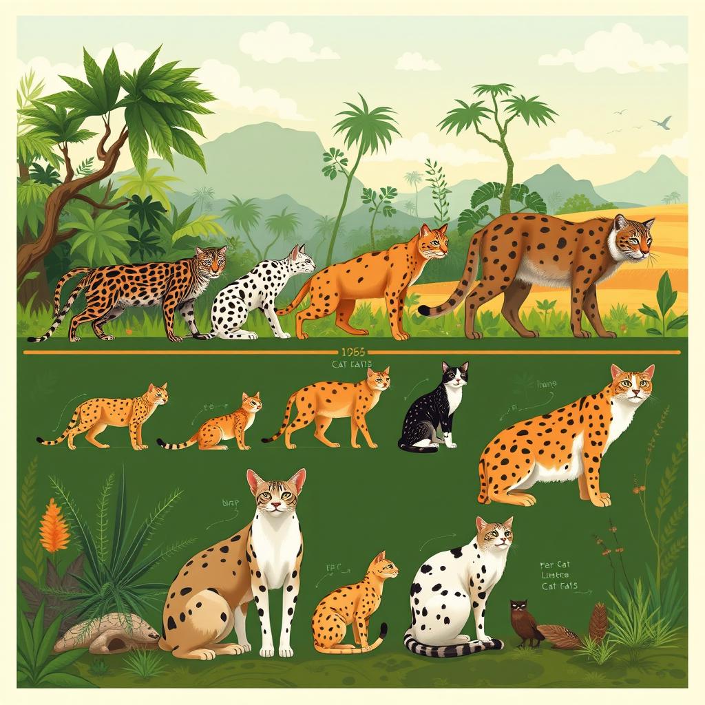 Unleash the Evolution: The Cat Family Journey