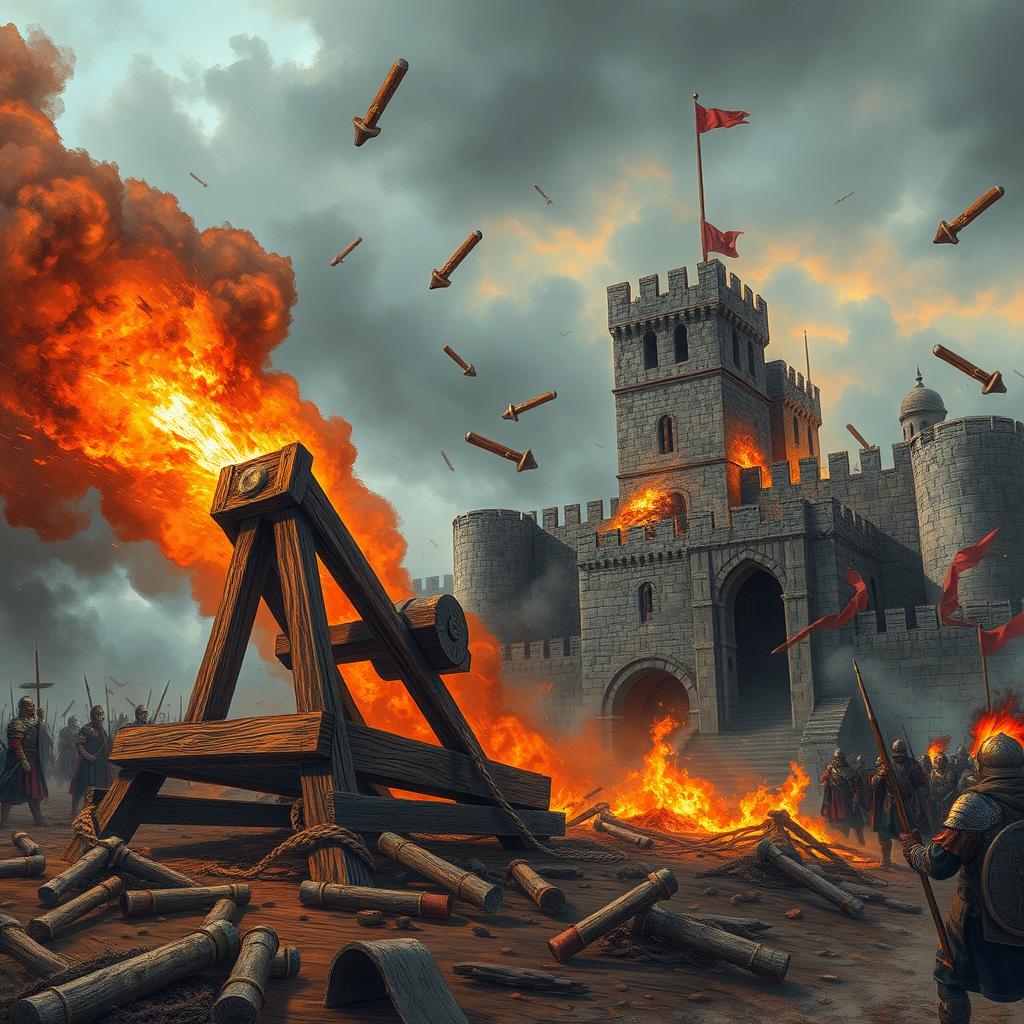 Epic Catapult Assault on a Medieval Fortress