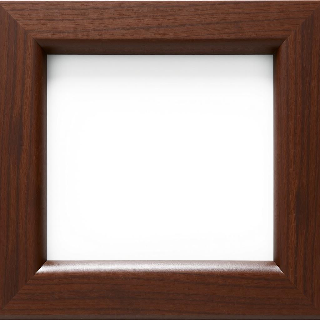 Elegant Dark Wood Frame with Rounded Edges