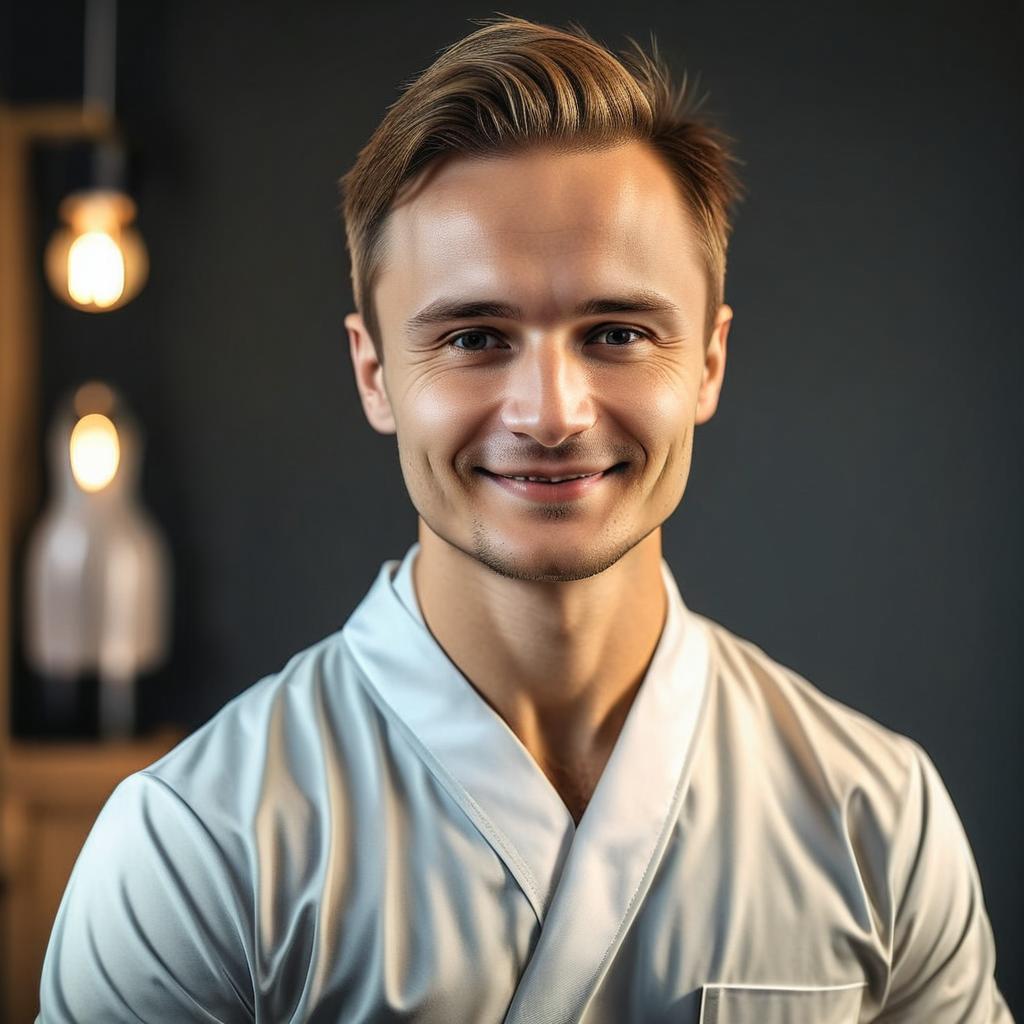 Expert Male Massage Therapist in a Serene Setting | Idyllic