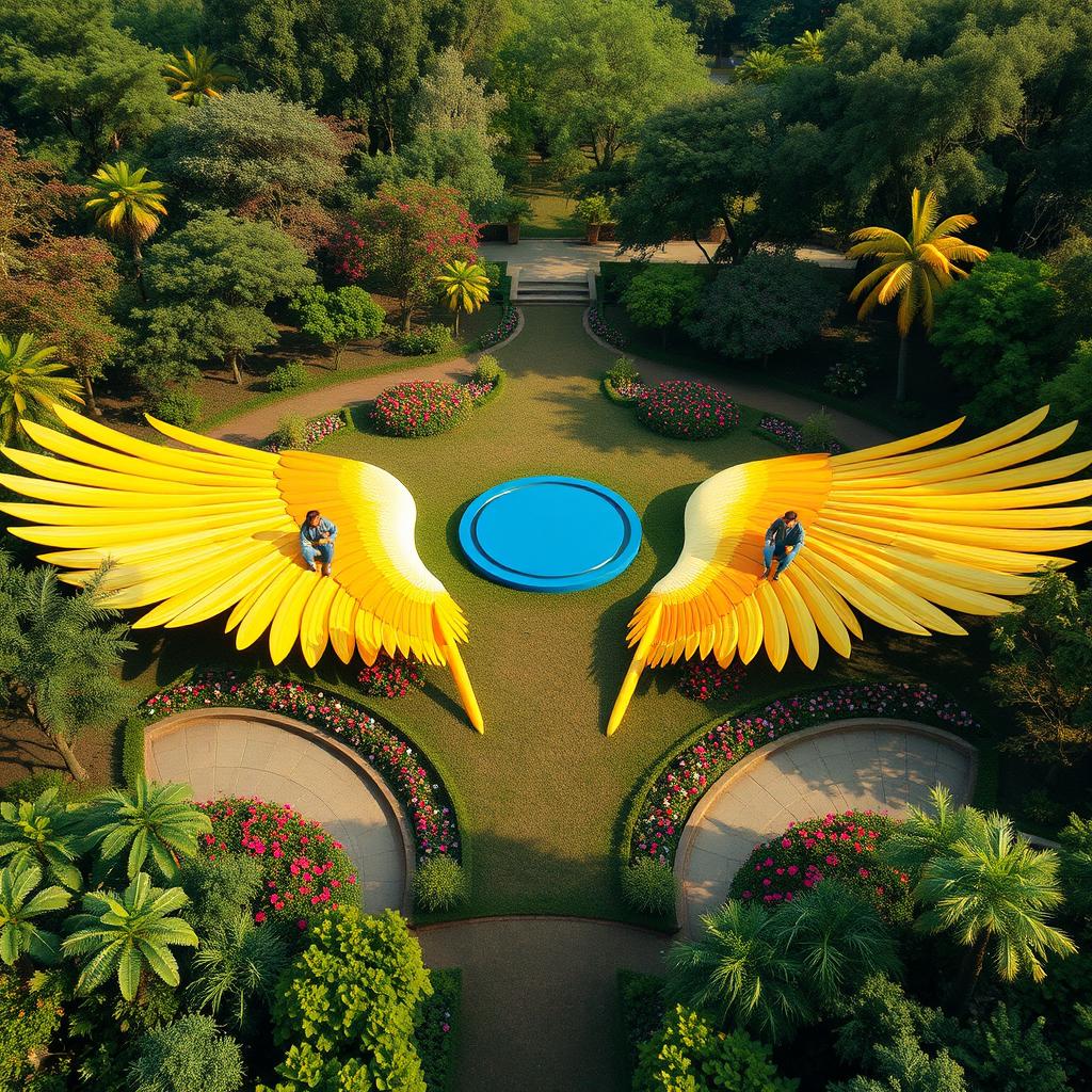 Majestic Wings Spread Wide: A Visual Marvel