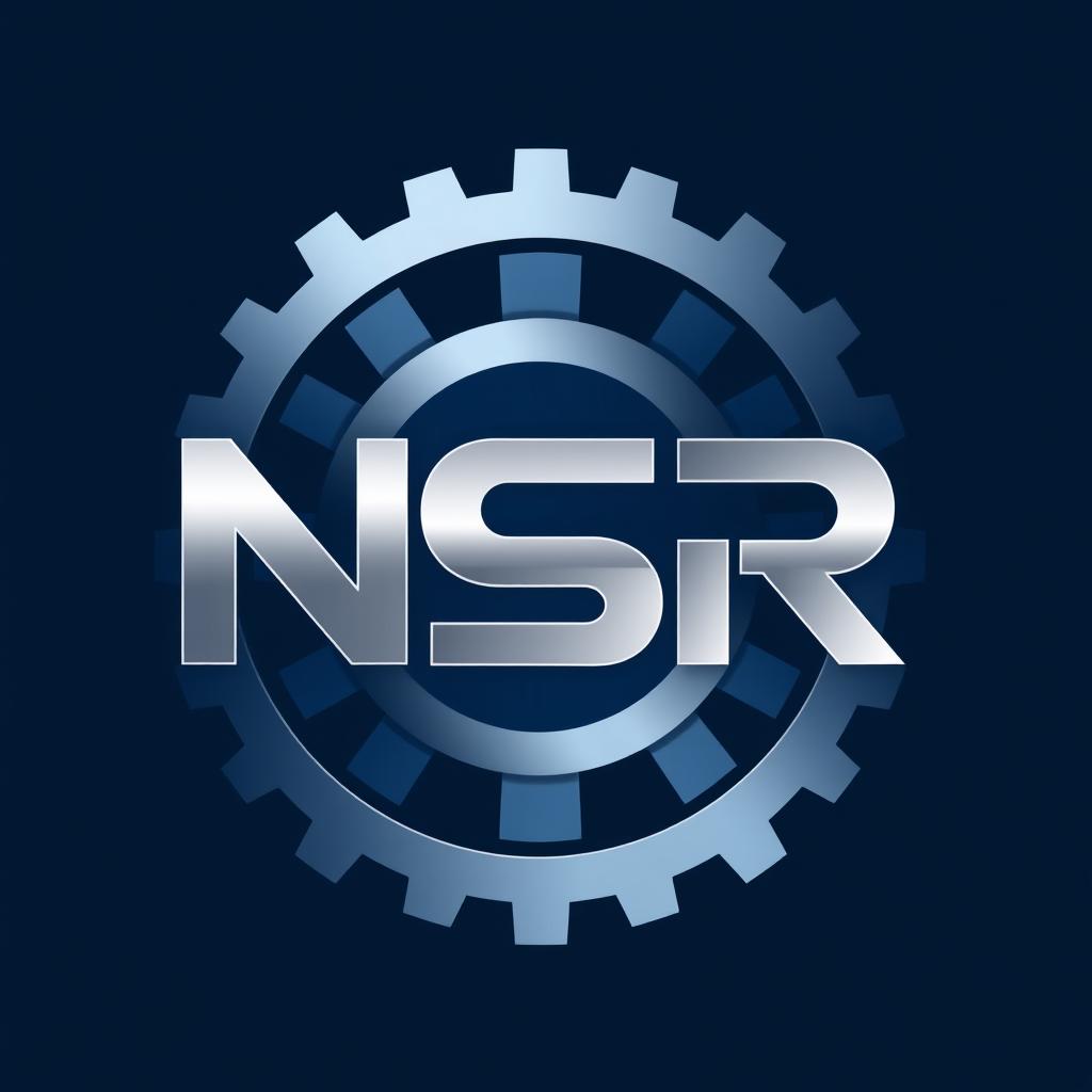Sleek 'NSR' Engineering Logo Design