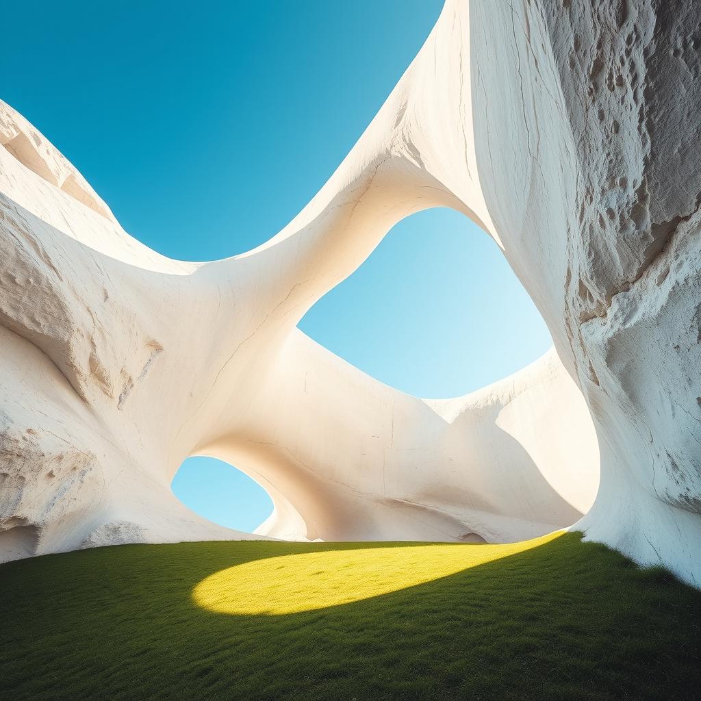 Discover Nature's Art: Elongated White Rock Formation