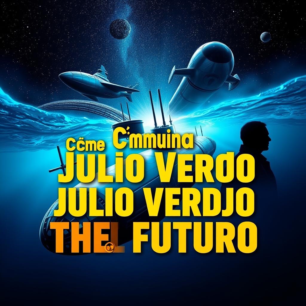 Futuristic YouTube Thumbnail Design Inspired by Julio Verne