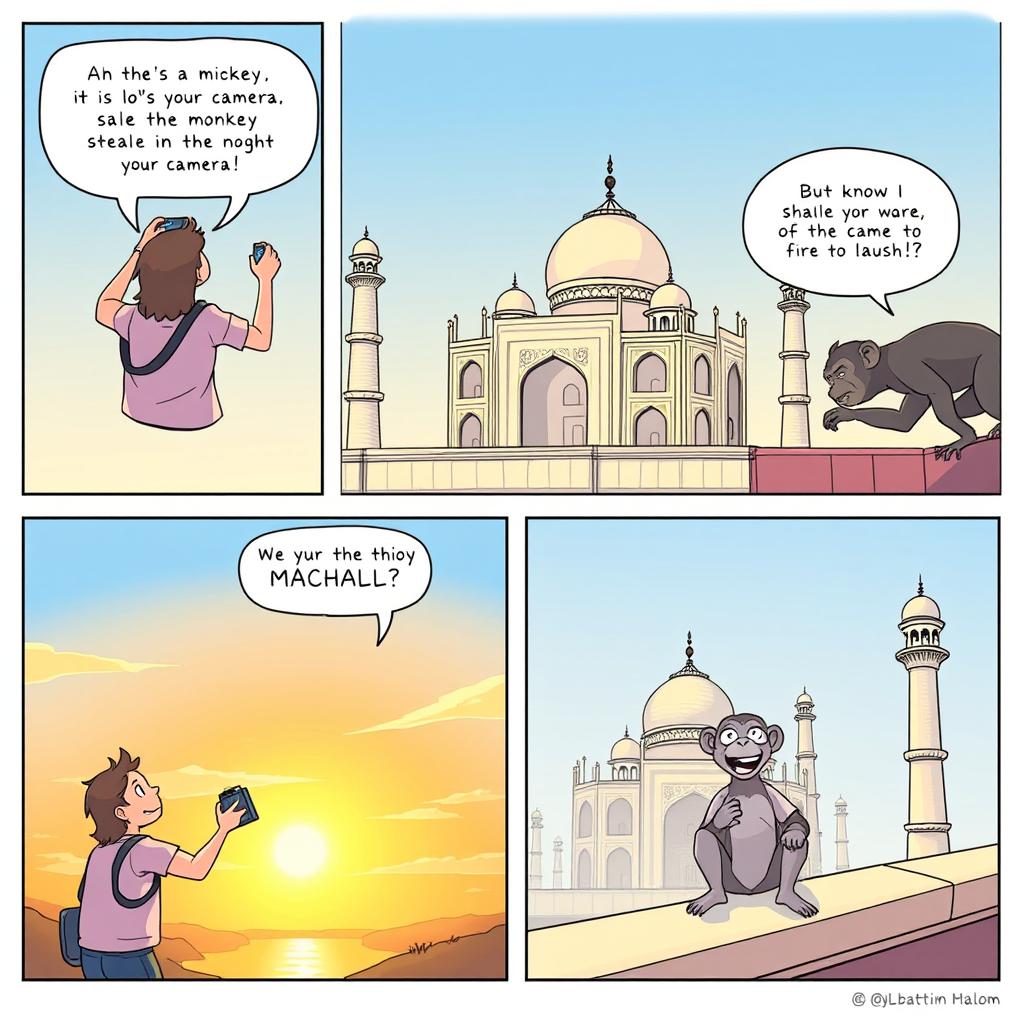 Laugh Out Loud with the Taj Mahal: A Hilarious Comic Strip!
