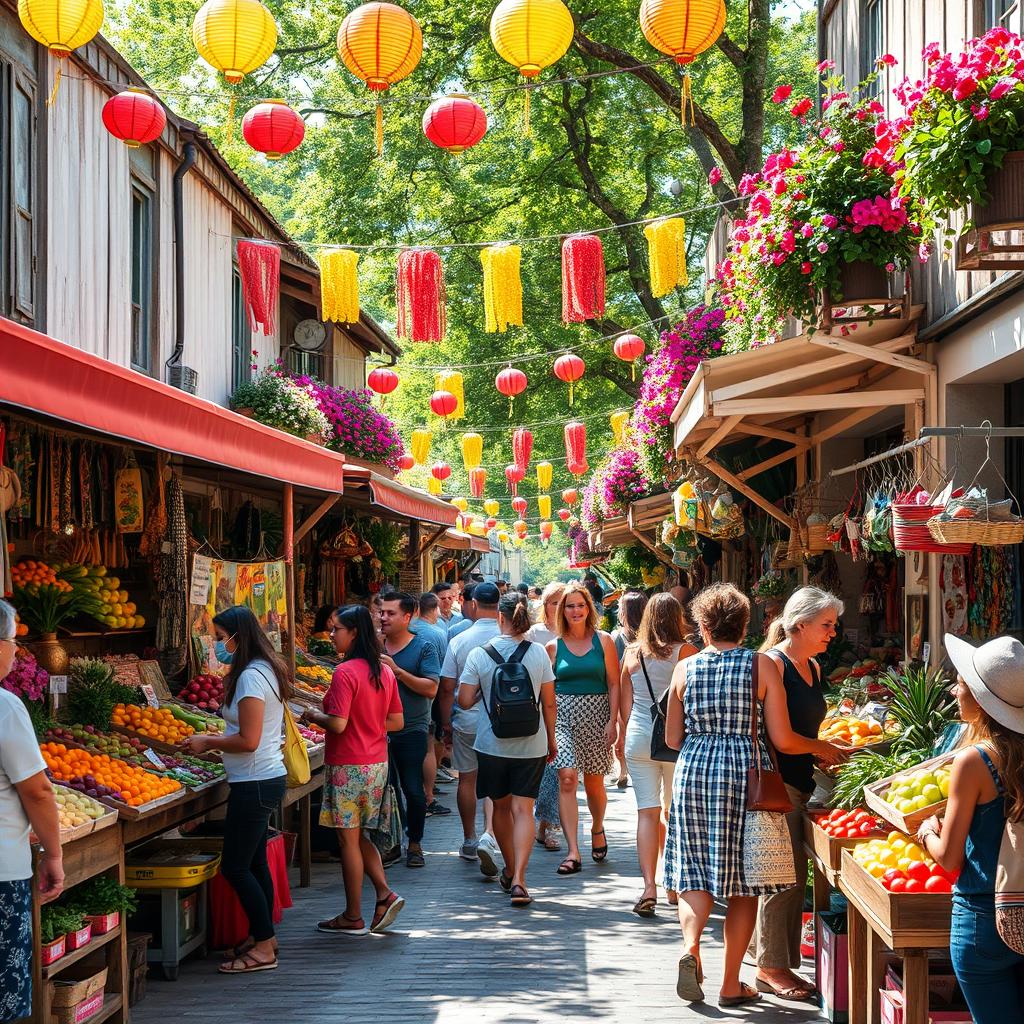 Explore the Vibrant Street Market Scene