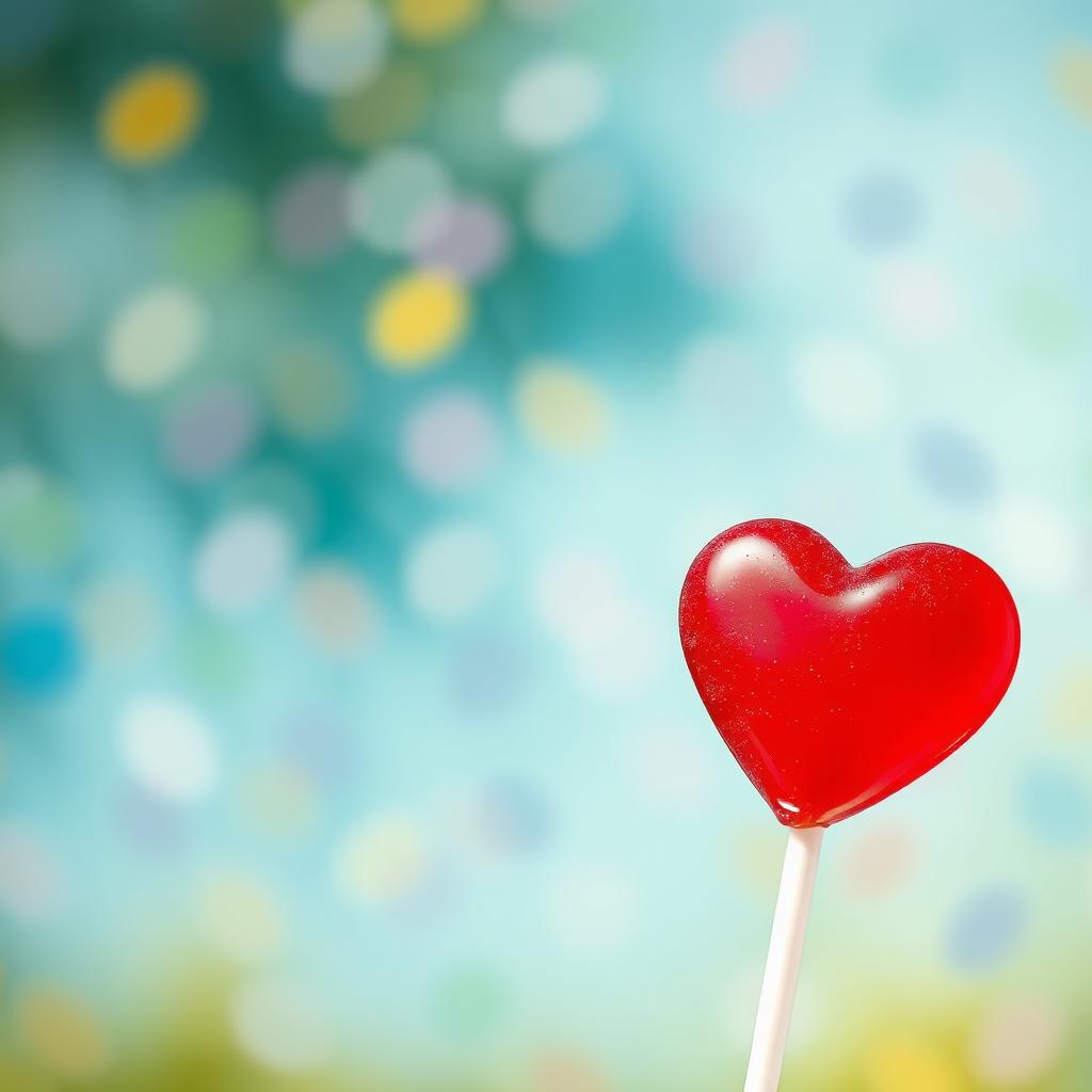 Sweet Summer Delight: Vibrant Red Lollipop