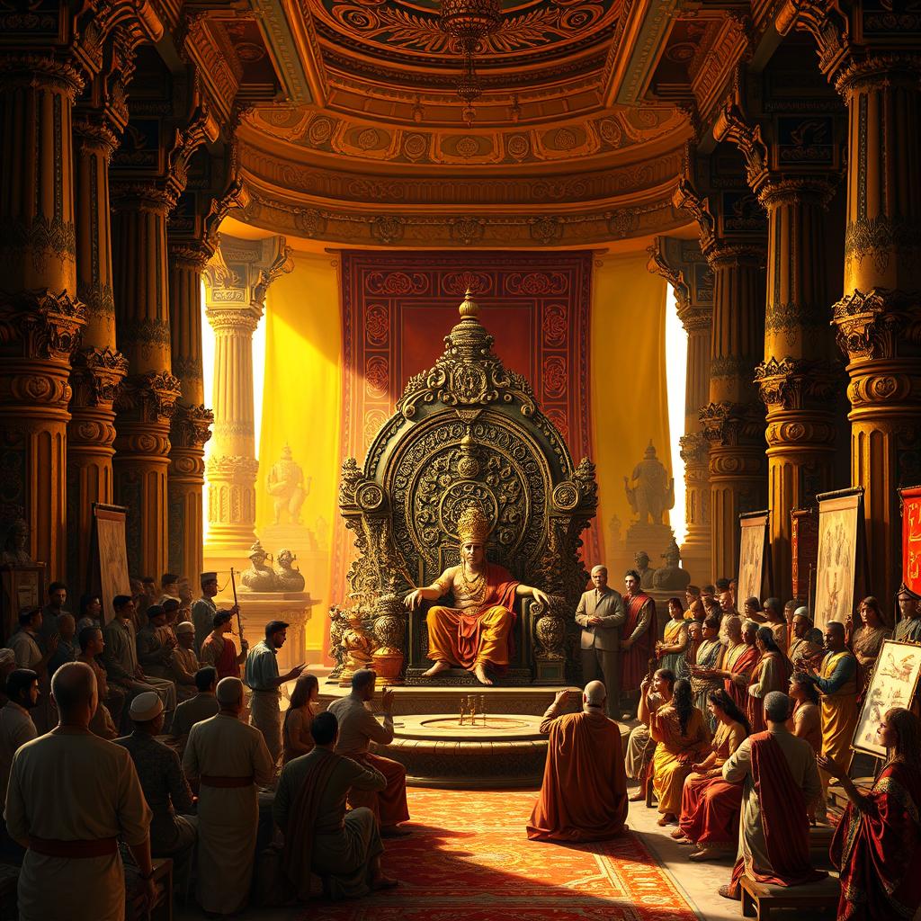 Step into the Grandeur of an Ancient Indian King's Court
